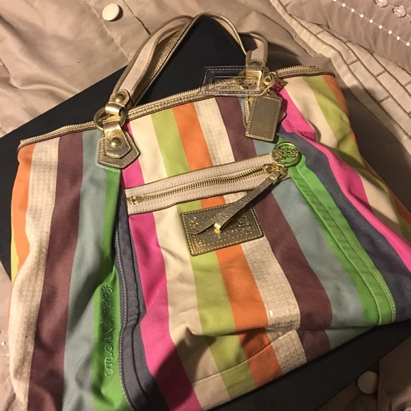 Coach | Bags | Coach Multi Color Purse | Poshmark